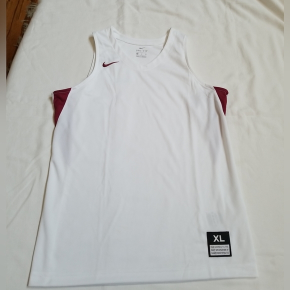 Nike | Shirts & Tops | Nike Reversible Jersey Tank Youth Boys Xl White ...